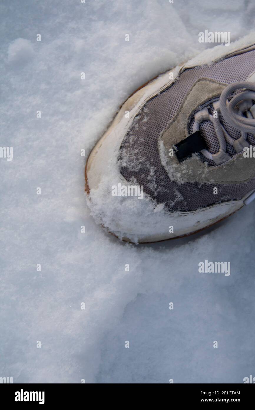 Leather sneakers wet hi-res stock photography and images - Alamy