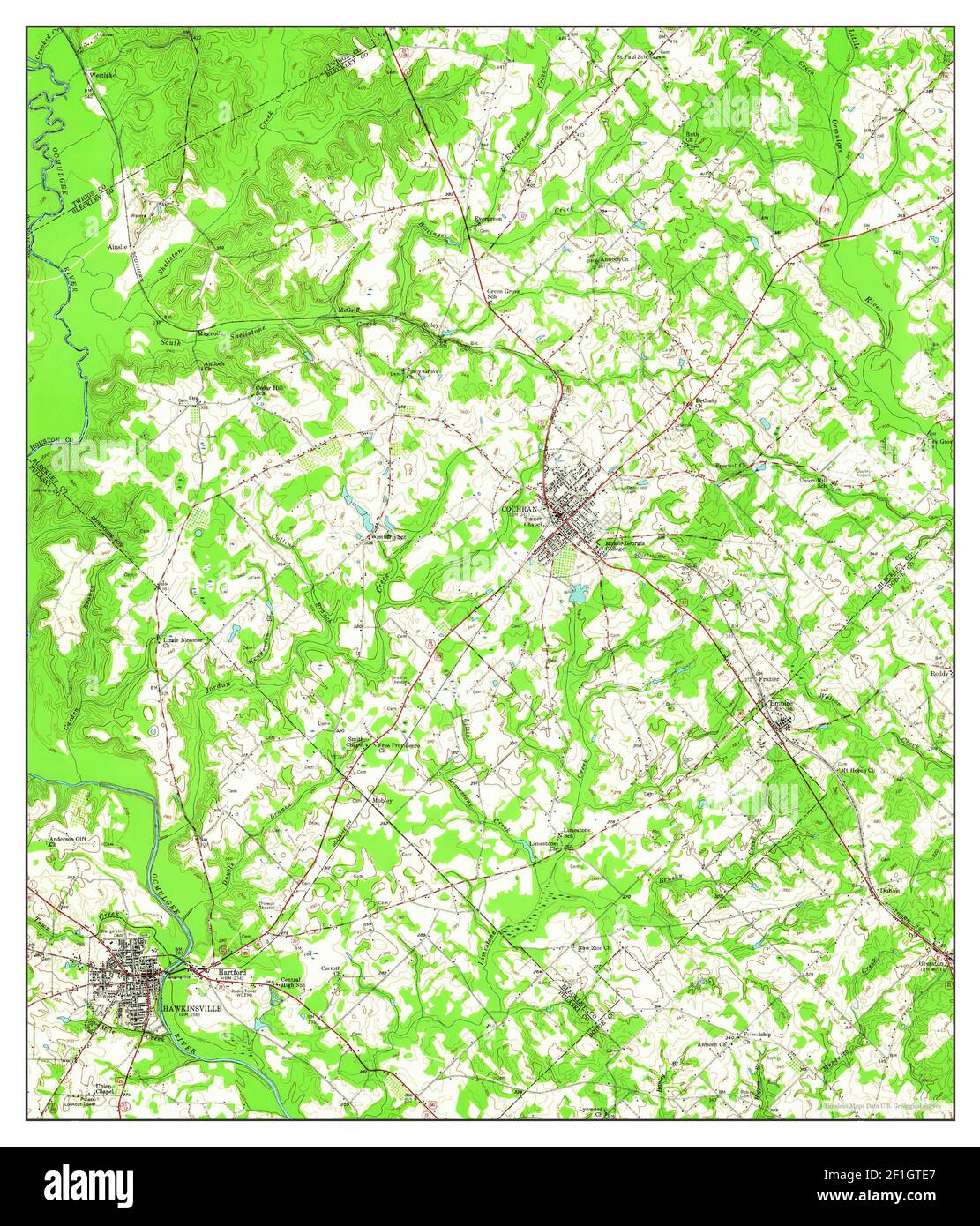 Cochran county map hi-res stock photography and images - Alamy