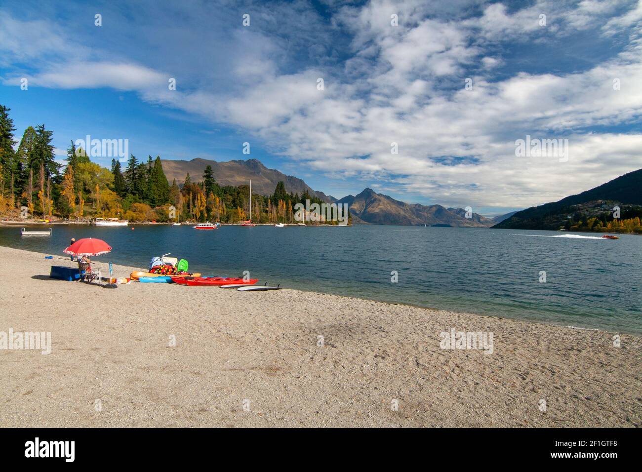 Queenstown bay beach hi-res stock photography and images - Alamy