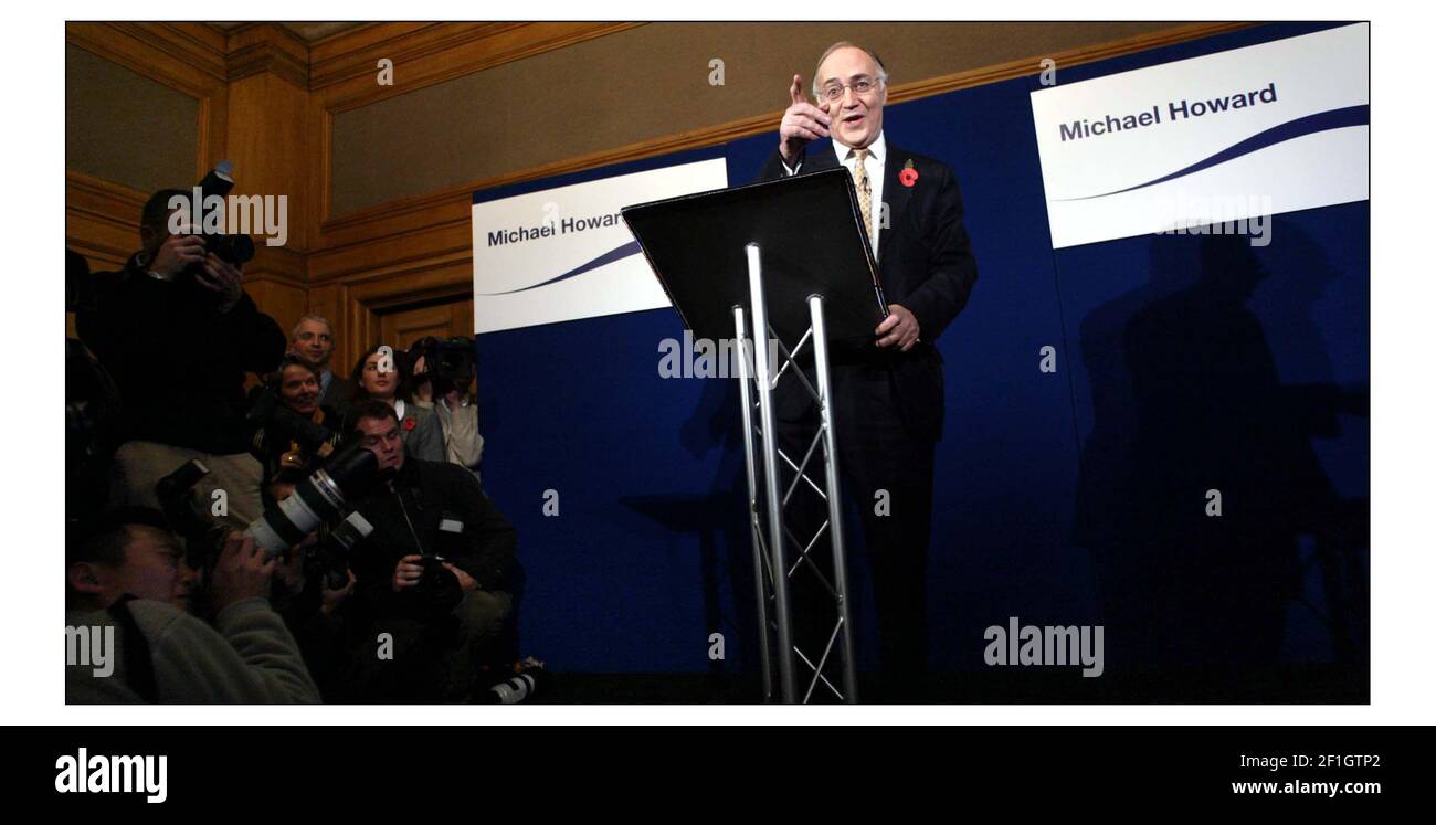Michael Howard The Leader Of The Conservative Party High Resolution ...