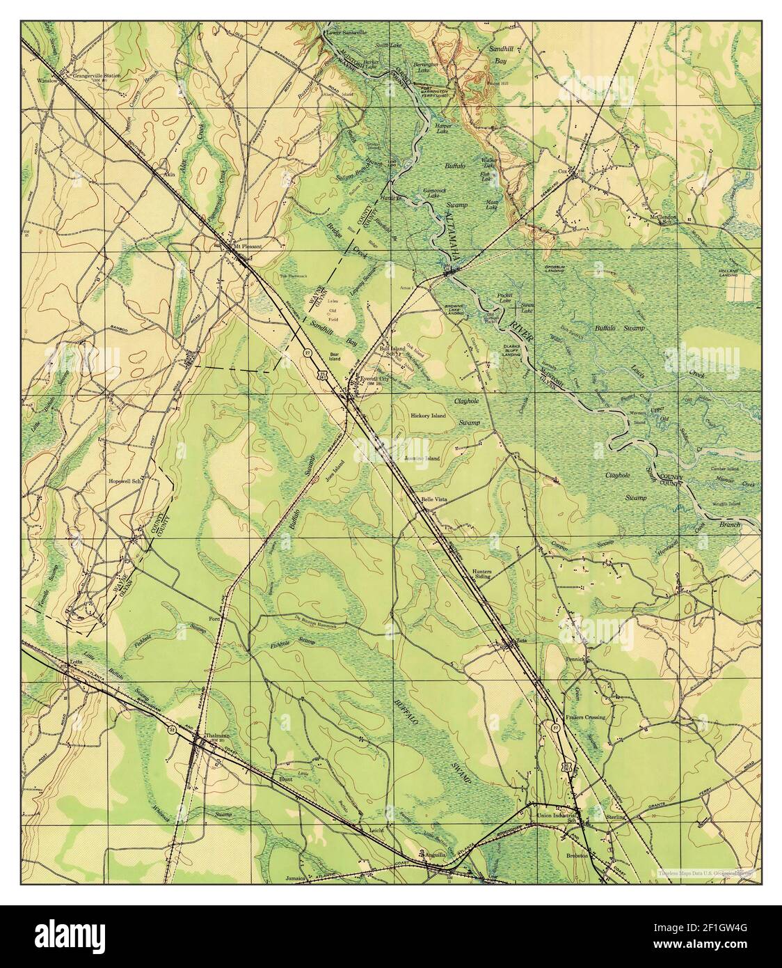 Map of everett Cut Out Stock Images & Pictures - Alamy