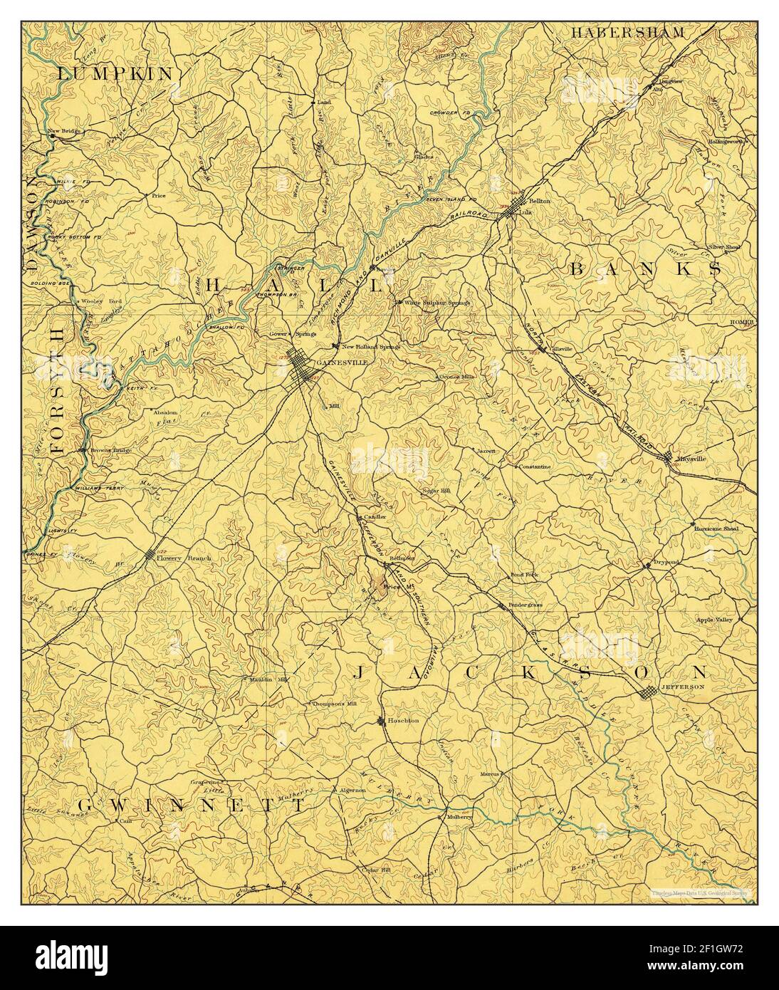 Map Of Gainesville Ga Area