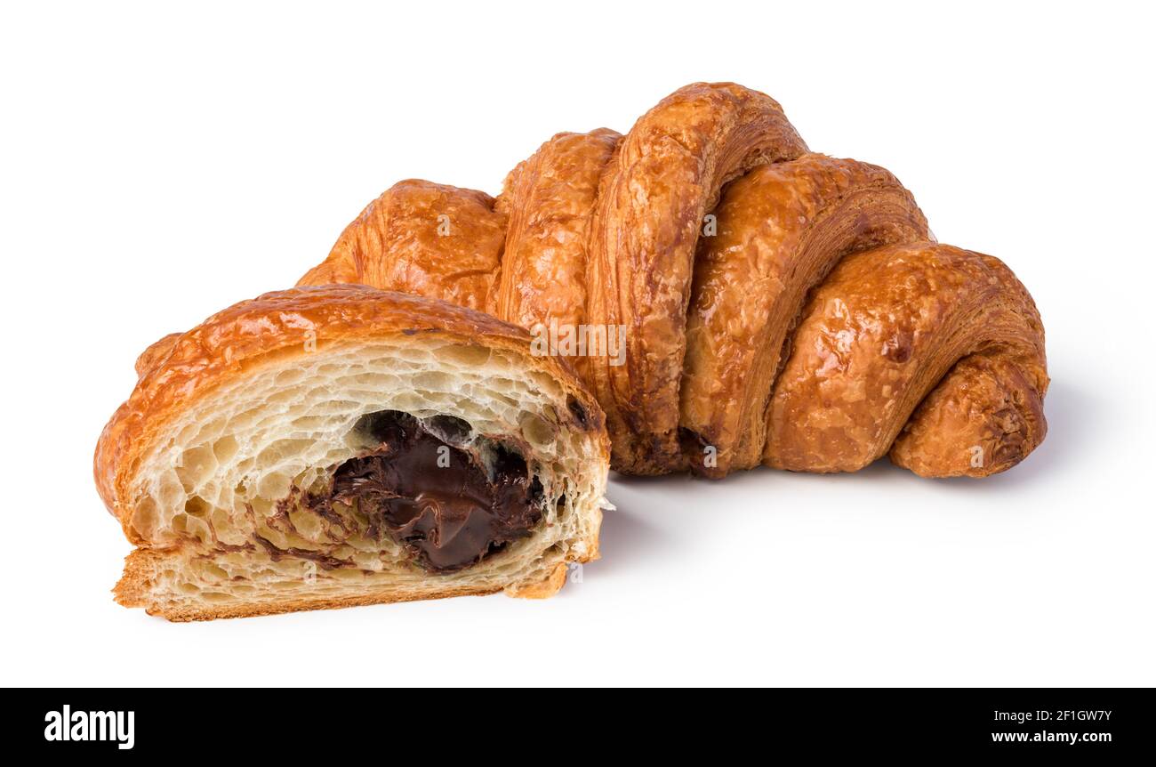 Freshly french baked croissants Cut Out Stock Images & Pictures - Alamy