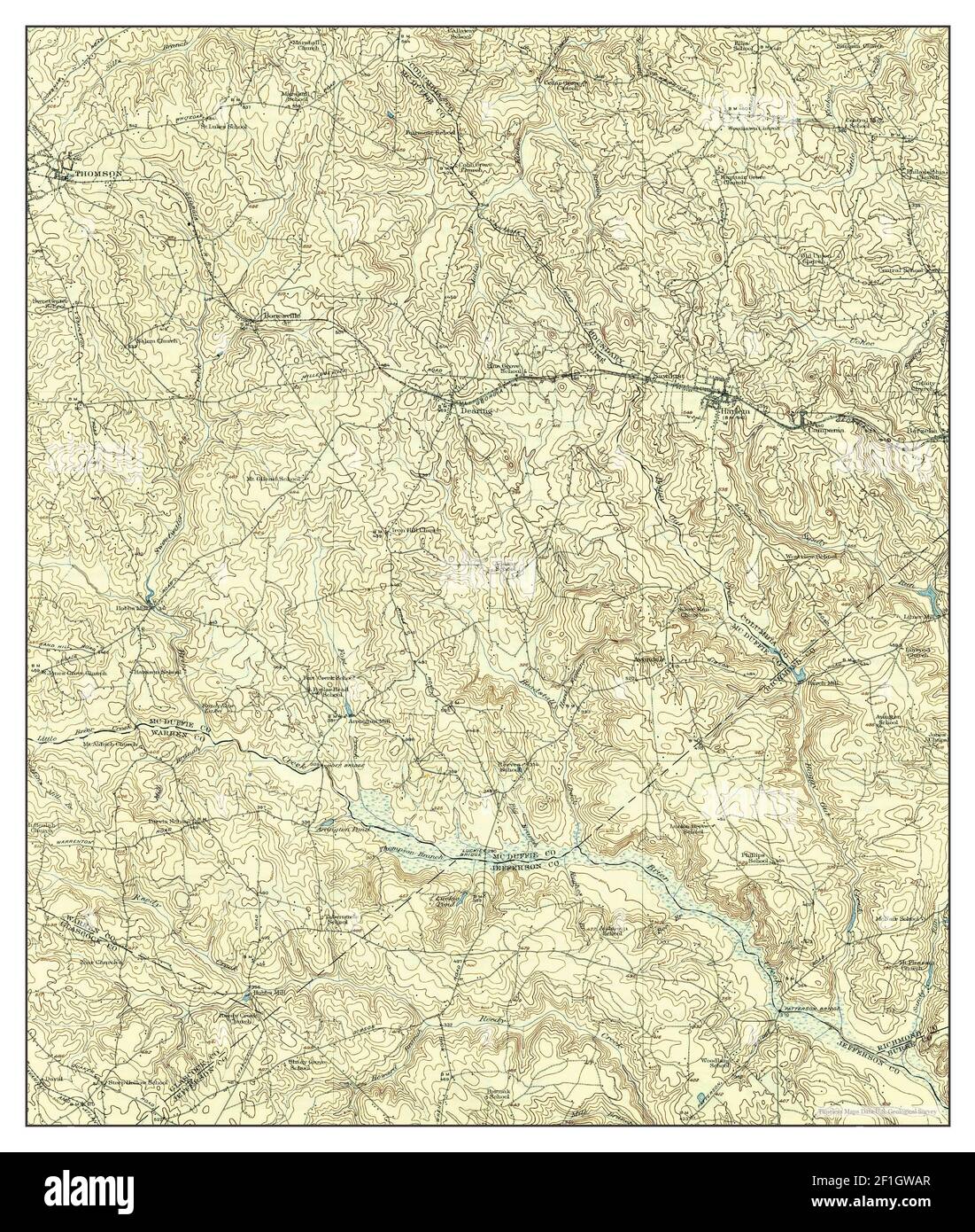 Harlem, Georgia, map 1922, 1:62500, United States of America by ...