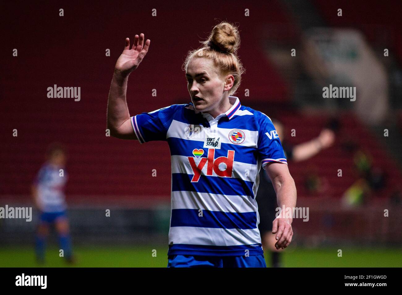 Bristol, UK. 08th Mar, 2021. Rachel Rowe of Reading Women looks on ...