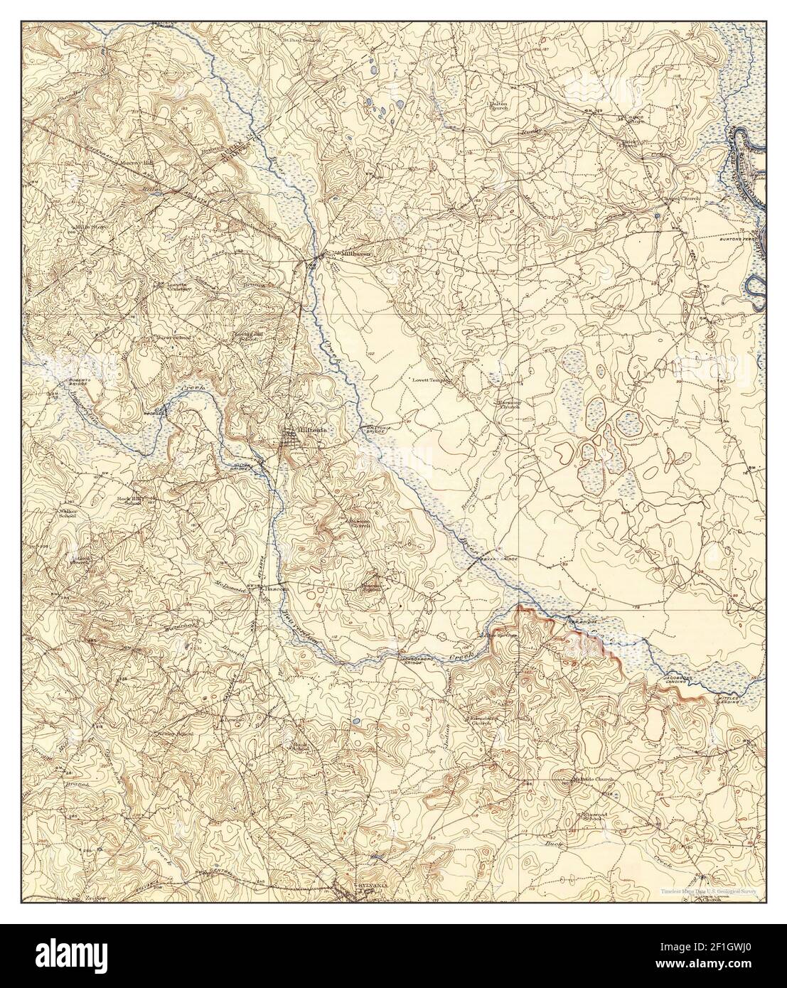 Map of georgia 1920 hi-res stock photography and images - Alamy