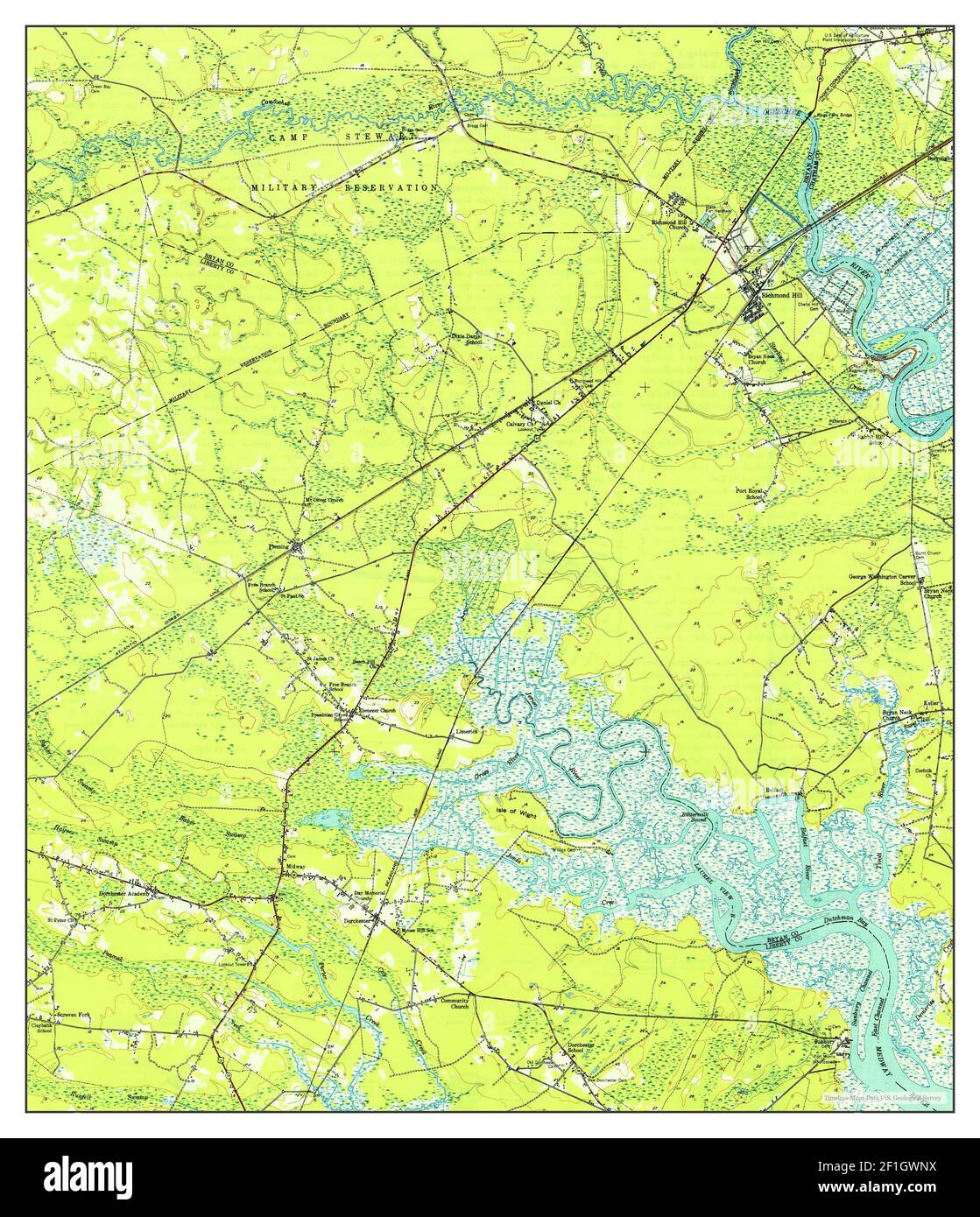 Limerick, Georgia, map 1950, 1:62500, United States of America by ...