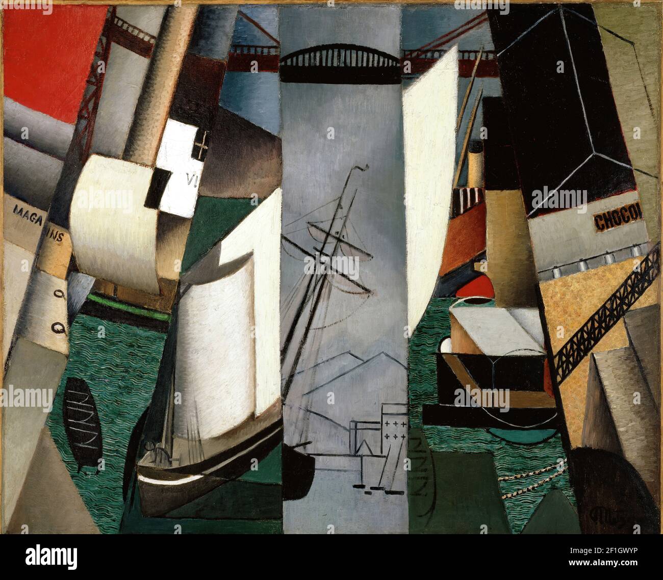 Jean Metzinger - The Harbor Stock Photo - Alamy