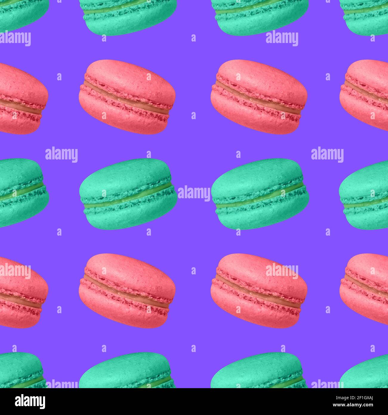 French biscuits Conceptual seamless photo pattern in high quality Stock ...