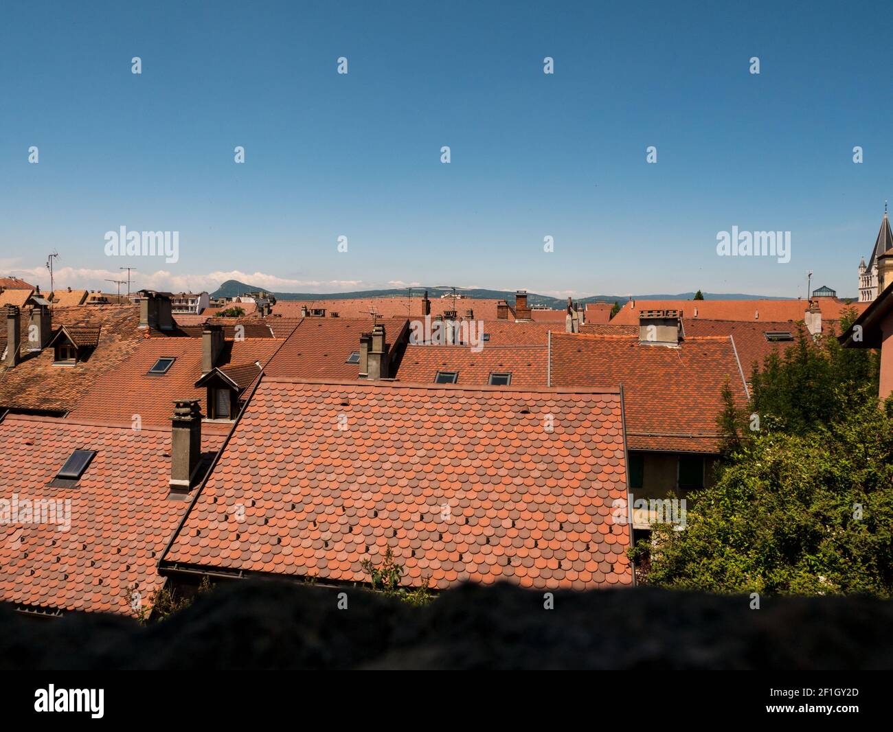 View over the roofs of the houses of Annecy, France Stock Photo - Alamy