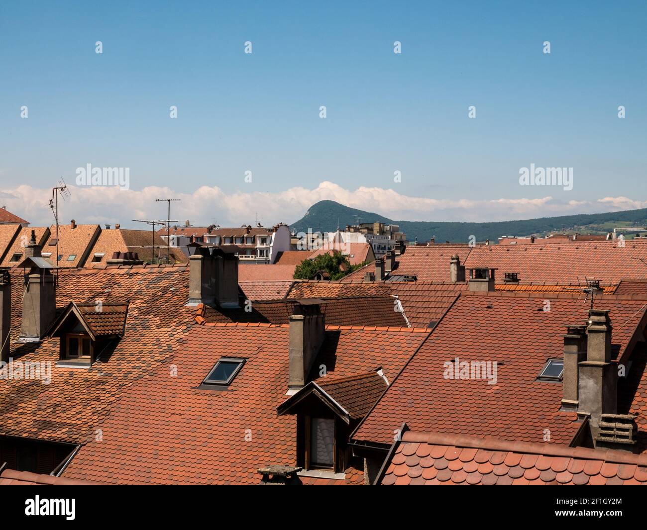 View over the roofs of the houses of Annecy, France Stock Photo - Alamy