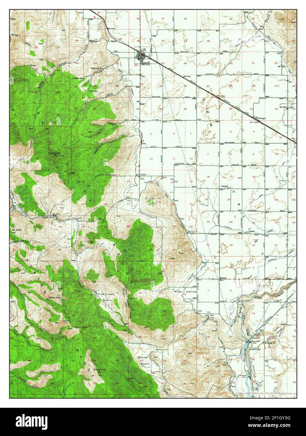 Map of bancroft hi-res stock photography and images - Alamy