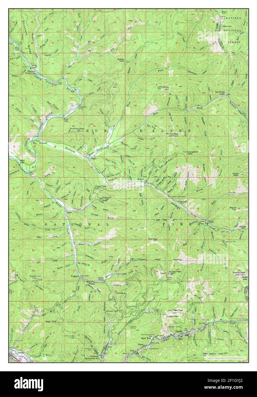 Map of burke Cut Out Stock Images & Pictures - Alamy