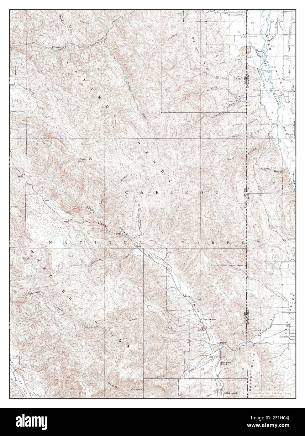 Freedom, Idaho, map 1915, 1:62500, United States of America by Timeless ...