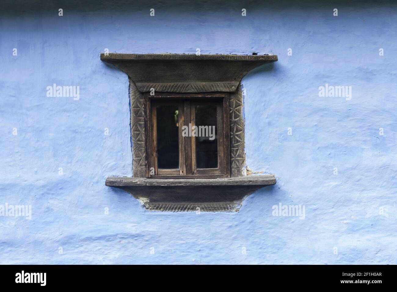 Carved Wood Window Stock Photo - Alamy