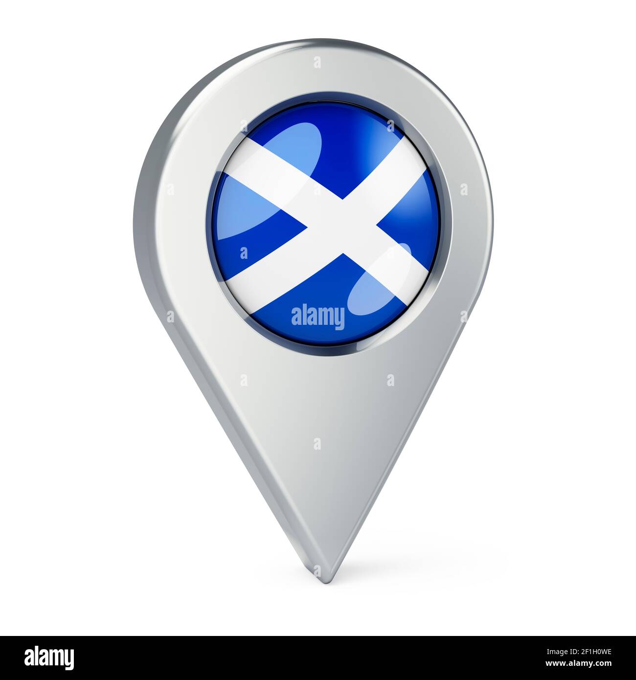 Scottish map illustration Cut Out Stock Images & Pictures - Alamy