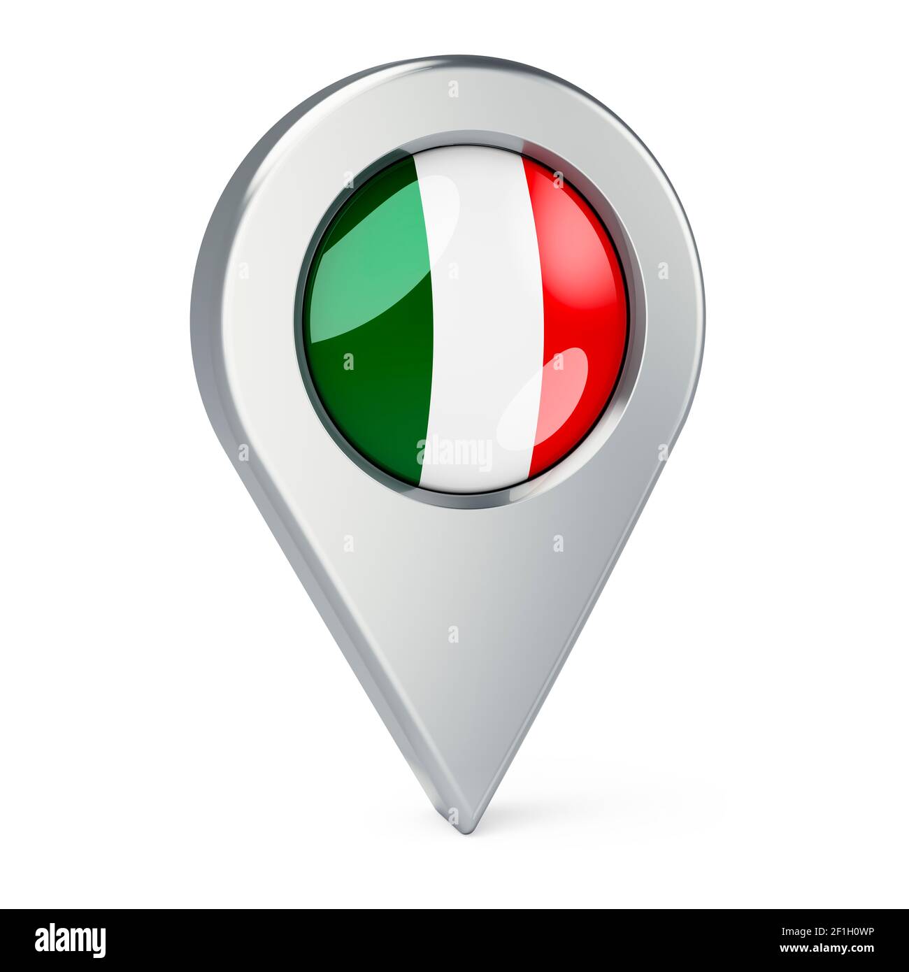 Isolated italy map marker pin hi-res stock photography and images - Alamy