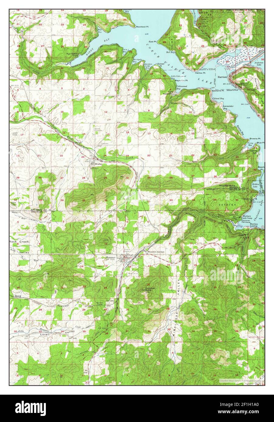 Map of plummer hi-res stock photography and images - Alamy