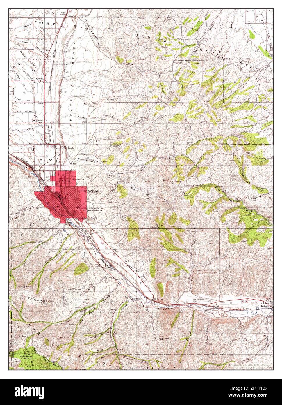 Map of pocatello hi-res stock photography and images - Alamy