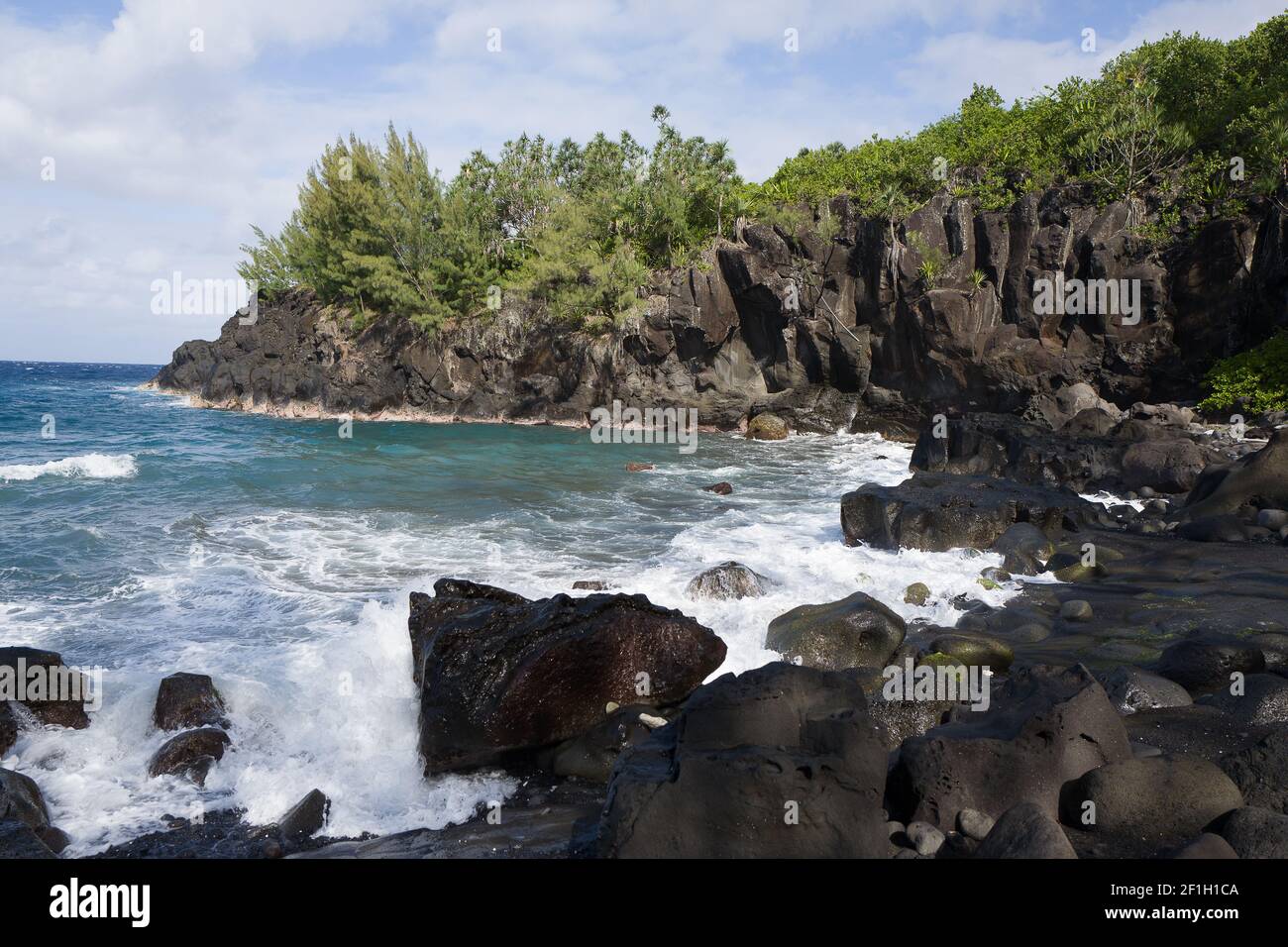 beautiful beach - Travelling on La Réunion Island Stock Photo - Alamy