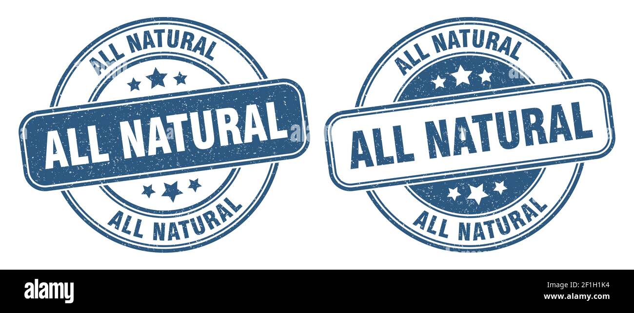 all natural stamp. all natural sign. round grunge label Stock Vector ...
