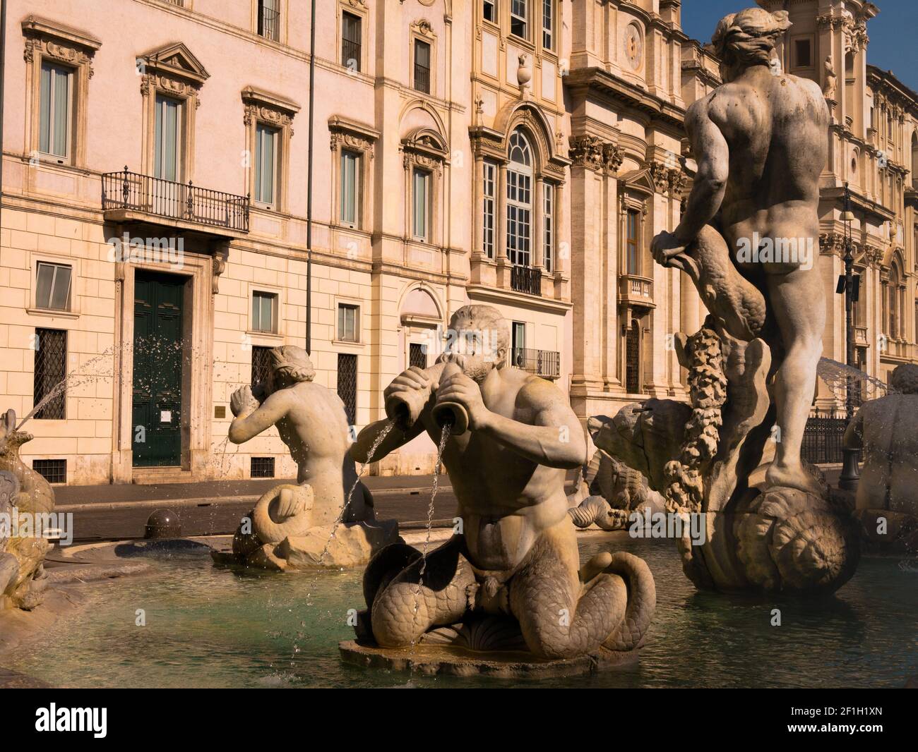 Gian Lorenzo Bernini, Piazza Navona, Fountain of the Four Rivers, the ...