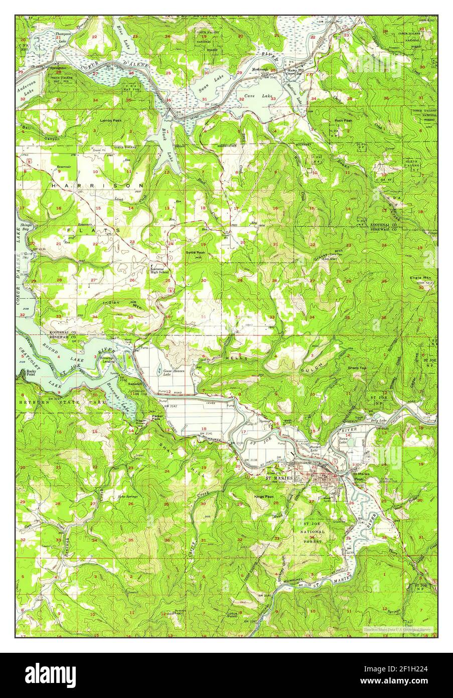 Map of st maries hi-res stock photography and images - Alamy