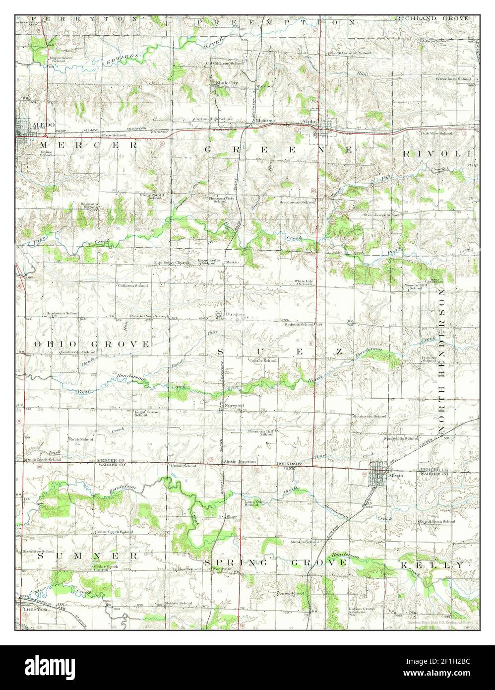 Alexis, Illinois, map 1923, 1:62500, United States of America by ...