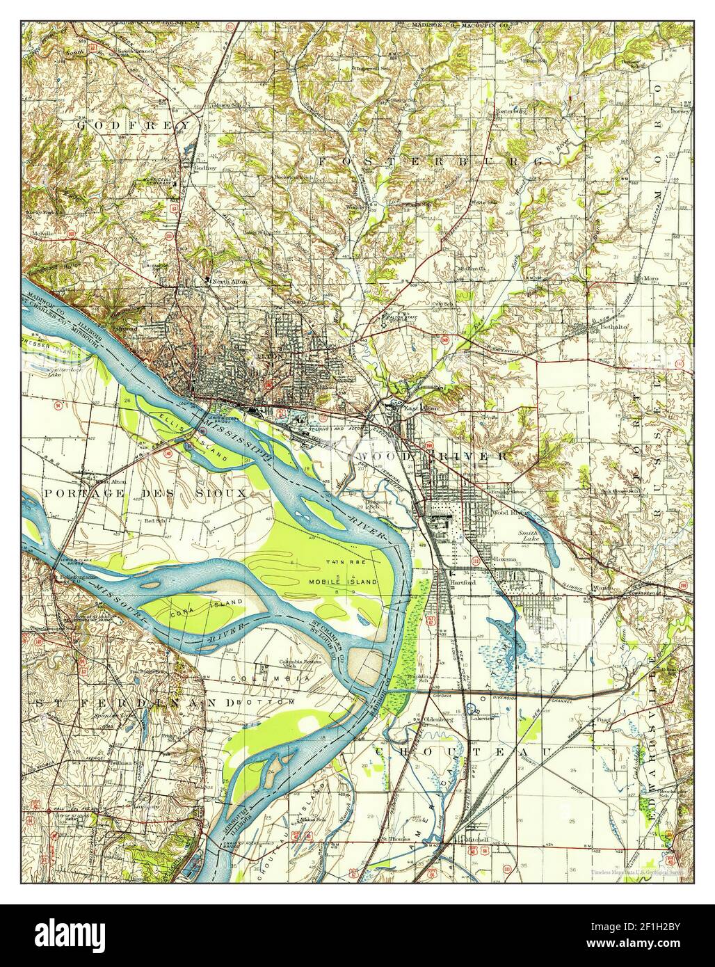 Alton illinois map hi-res stock photography and images - Alamy