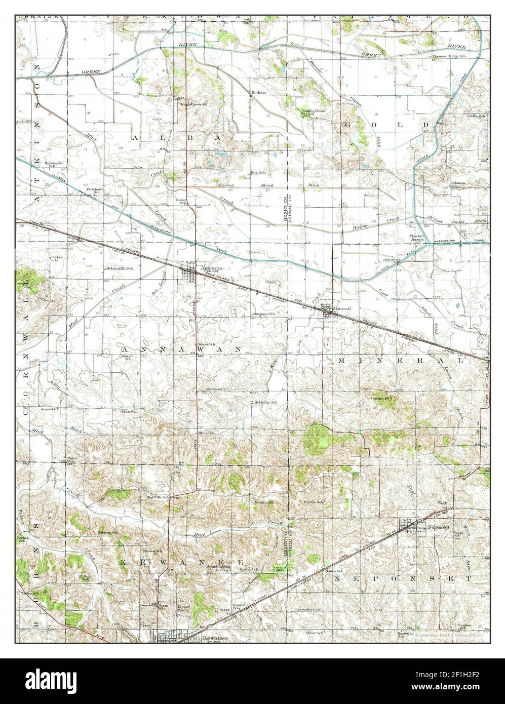 Map of annawan hi-res stock photography and images - Alamy