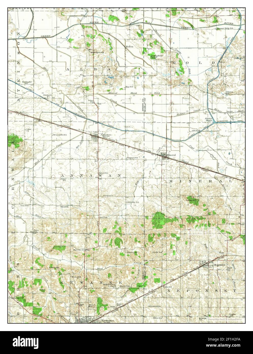 Annawan illinois map Cut Out Stock Images & Pictures - Alamy