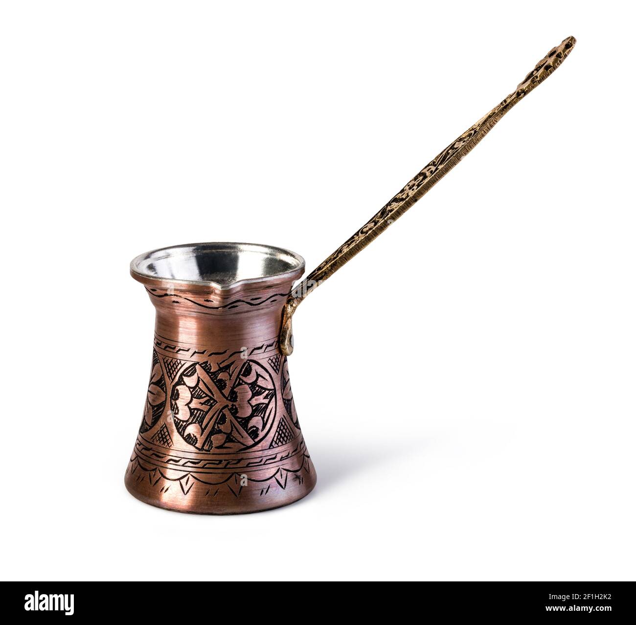 Coffee beans turkish cezve Cut Out Stock Images & Pictures - Alamy