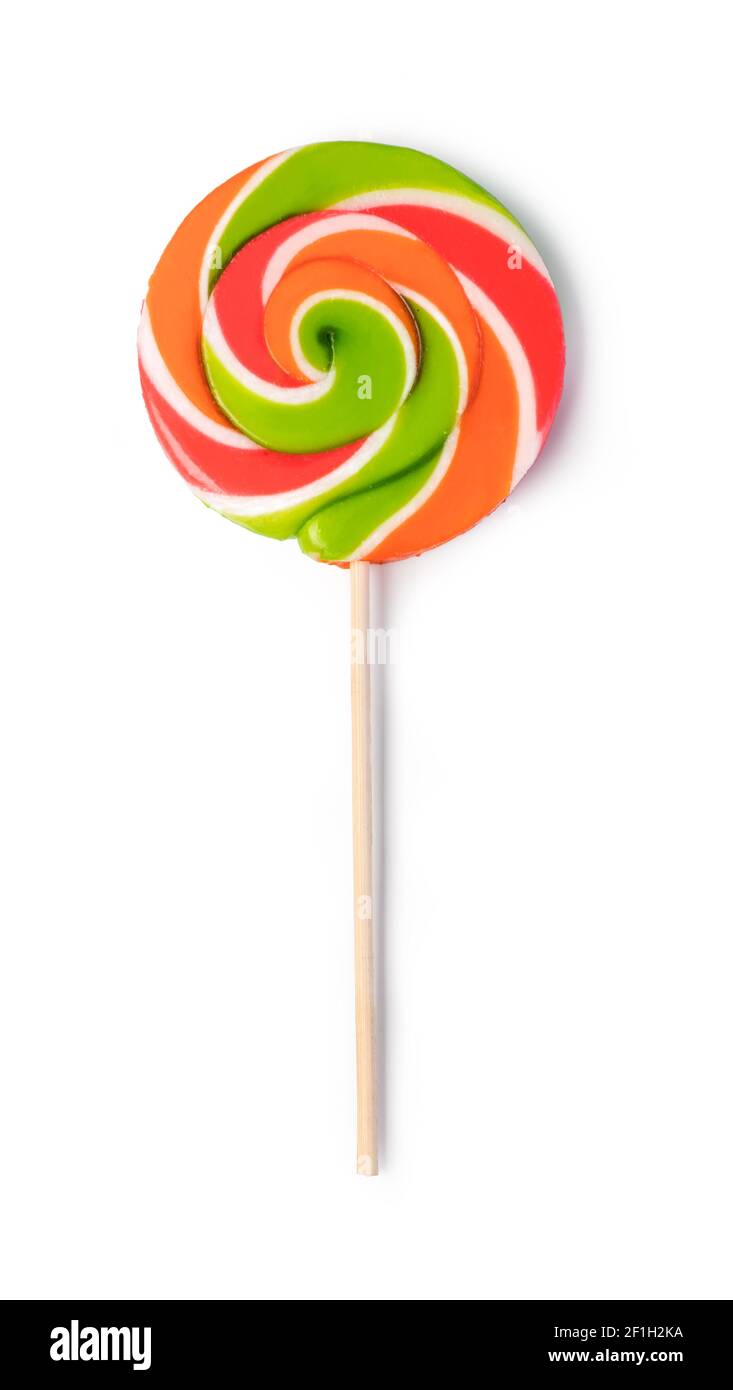 Sweet lollipops on red hi-res stock photography and images - Alamy