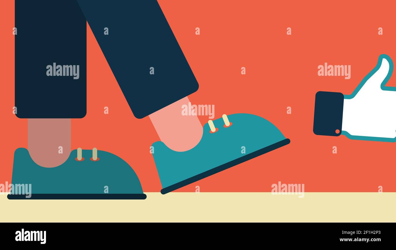 Foot kicked up hi-res stock photography and images - Alamy