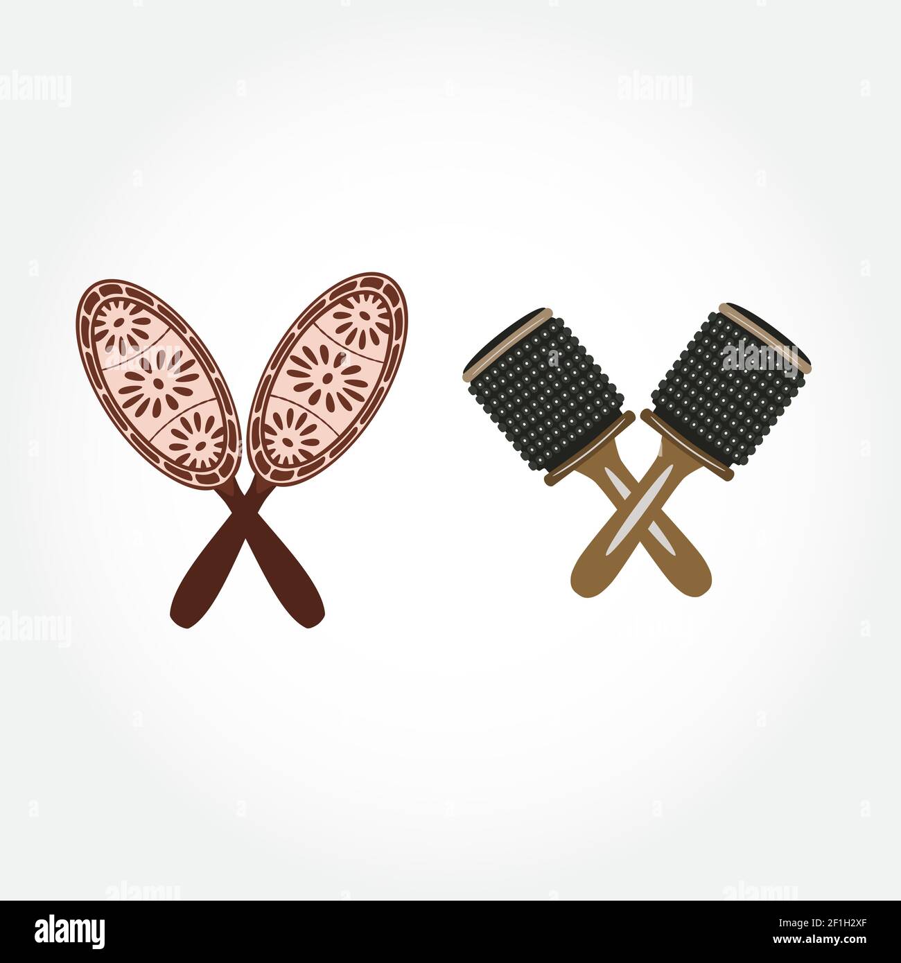 Vector flat illustration of maracas Stock Vector Image & Art - Alamy