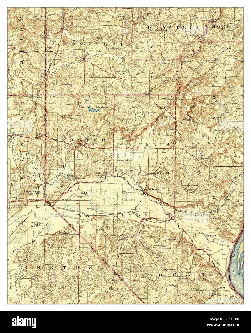 Map of brownfield hi-res stock photography and images - Alamy