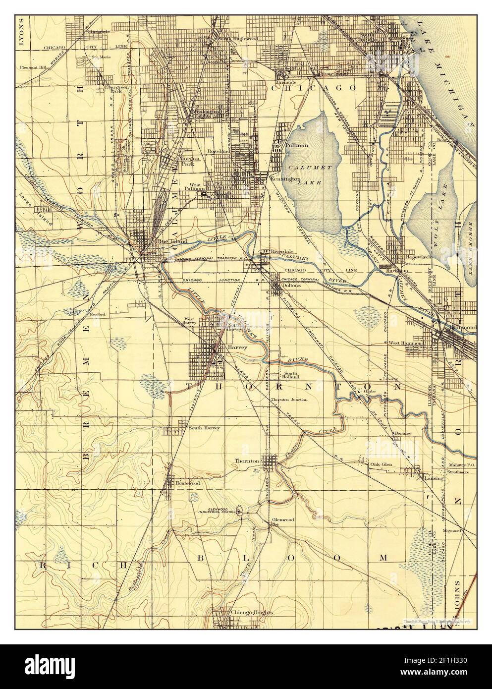 Calumet map hi-res stock photography and images - Alamy
