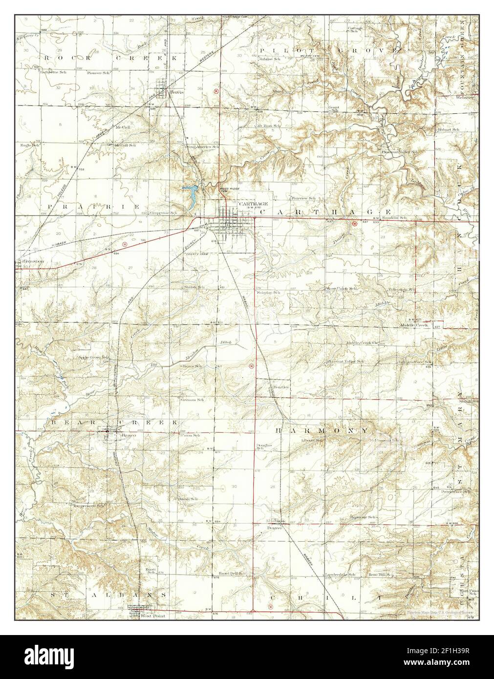 Carthage historic map hi-res stock photography and images - Alamy