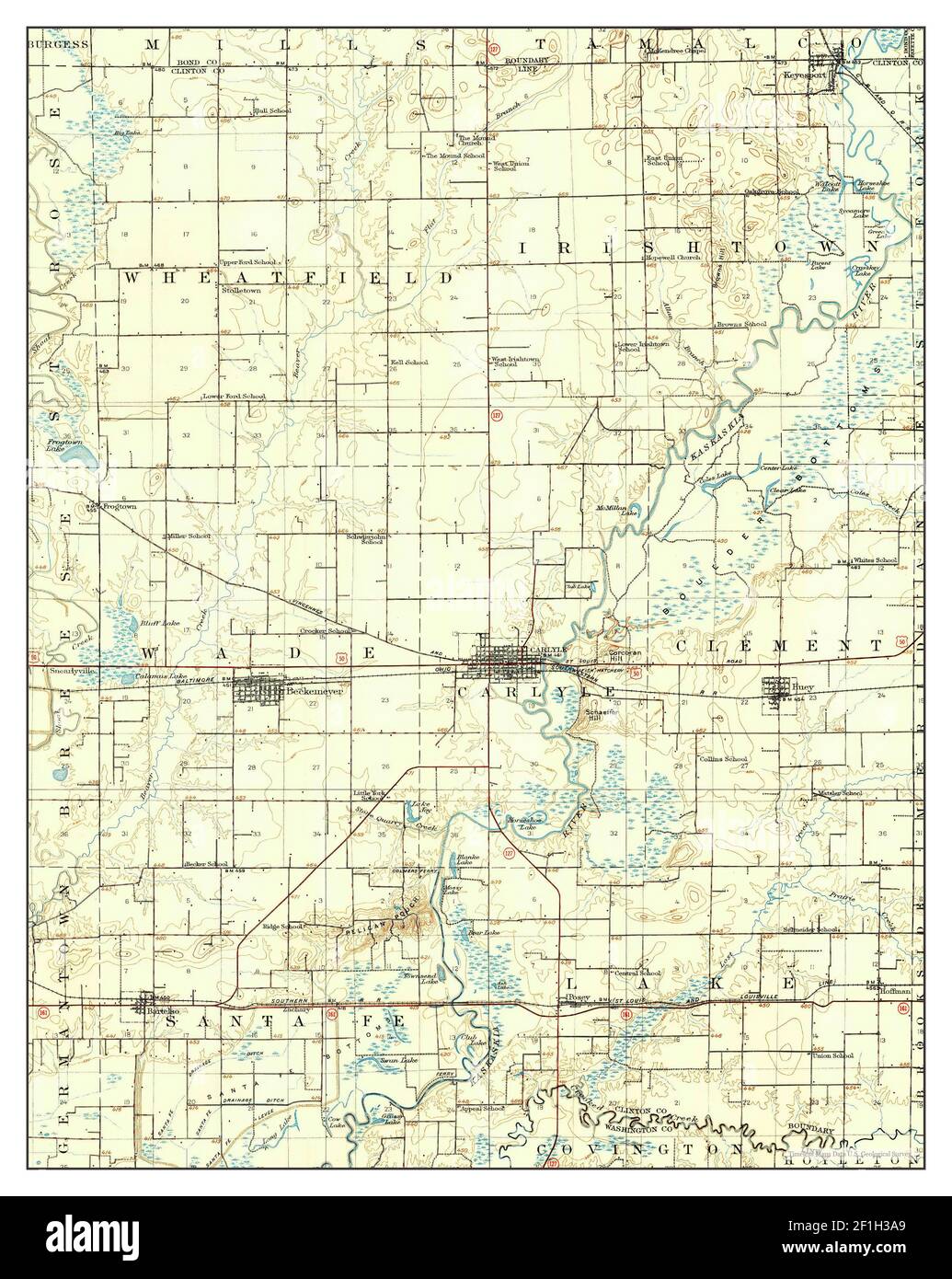 Map of carlyle hi-res stock photography and images - Alamy