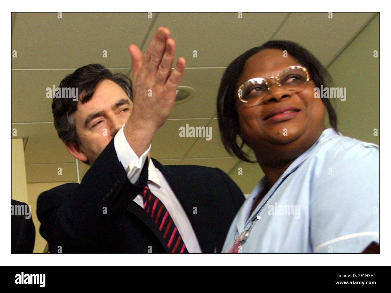 Gordon Brown and Alan Milburn visit staff and patients at St. Thomas ...