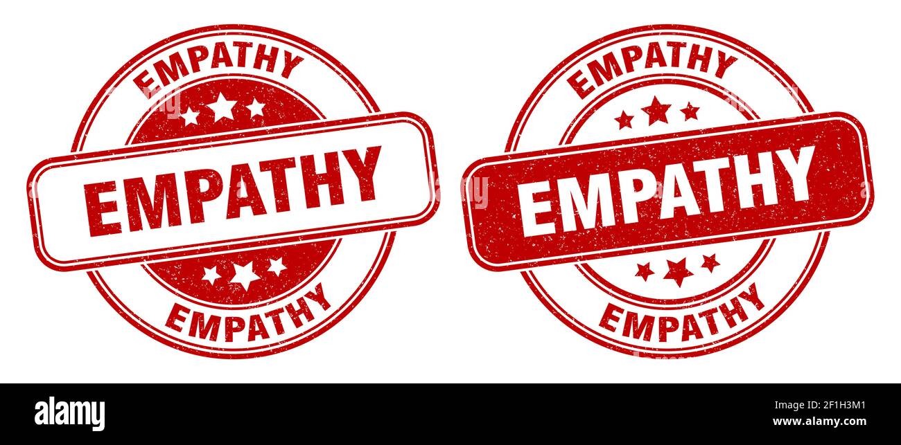 empathy stamp. empathy sign. round grunge label Stock Vector Image ...