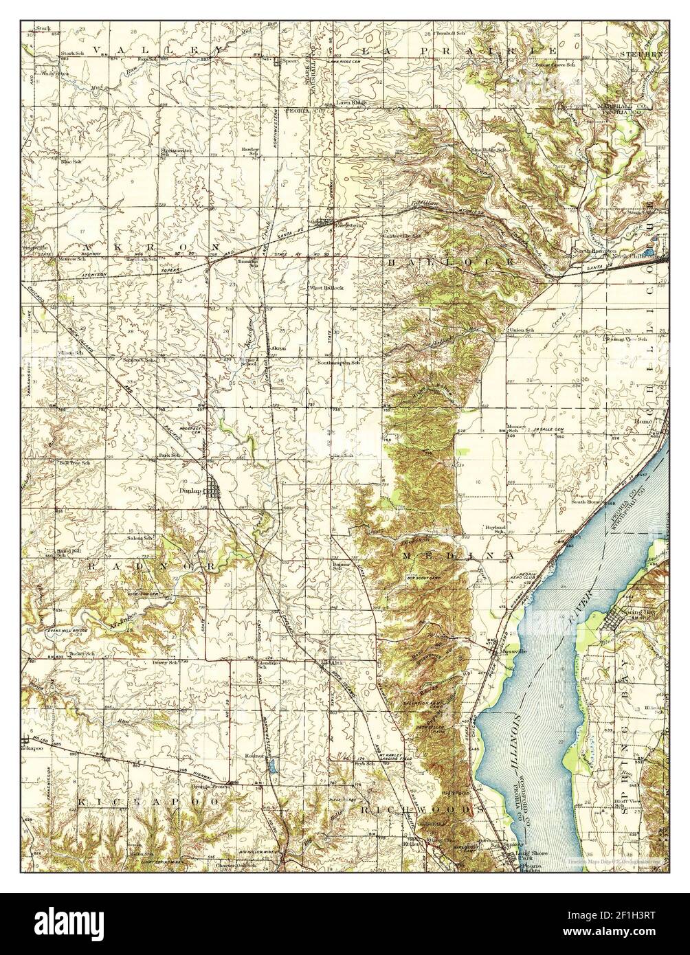 Map of dunlap hi-res stock photography and images - Alamy