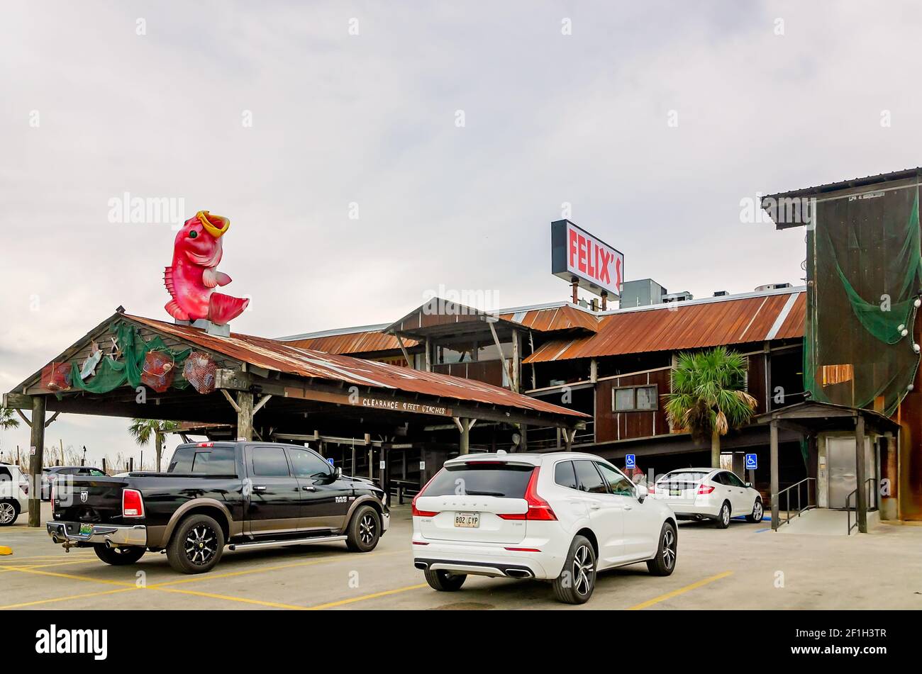 Felix’s Fish Camp restaurant is pictured on Battleship Parkway, March 5 ...