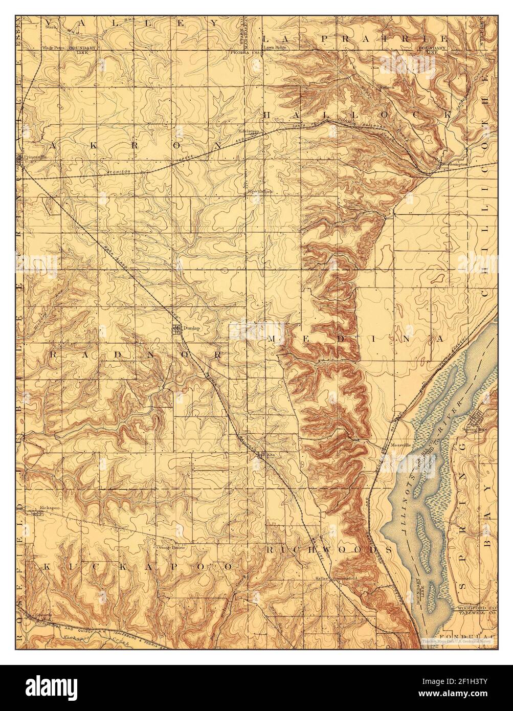 Dunlap map Cut Out Stock Images & Pictures - Alamy