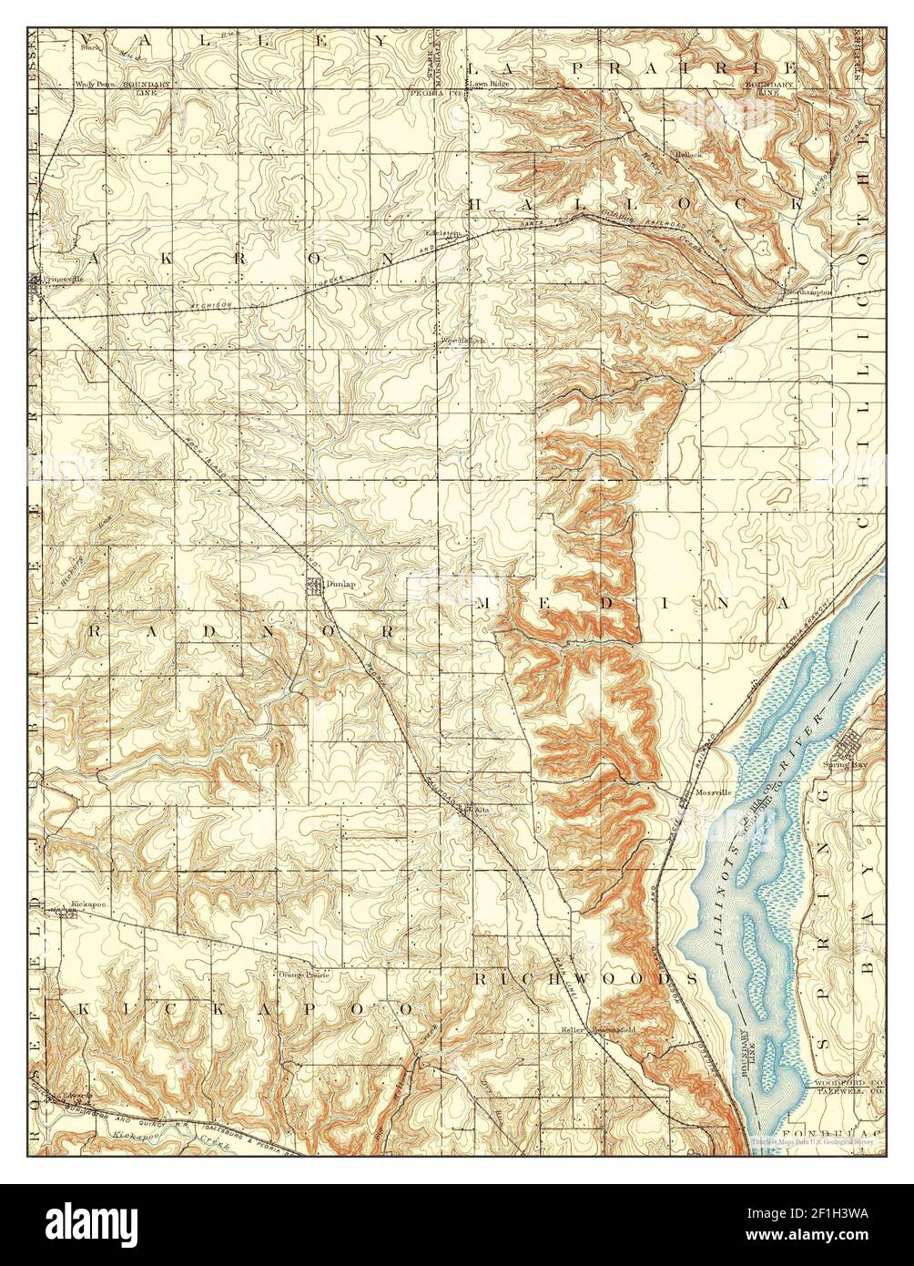 Map of dunlap hi-res stock photography and images - Alamy