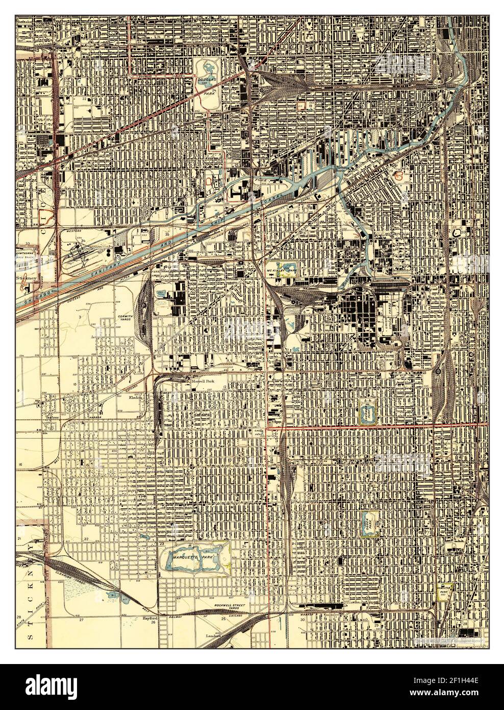Map of englewood hi-res stock photography and images - Alamy