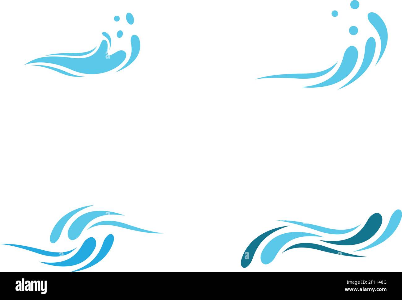 Water wave logo vector icon illustration design Stock Vector Image ...