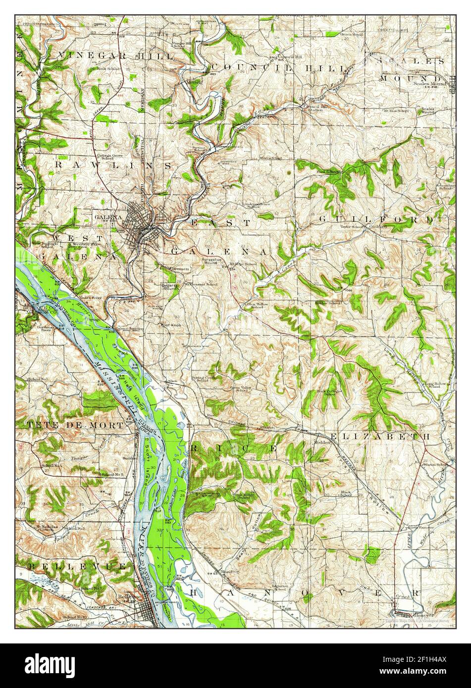 Galena, Illinois, map 1911, 1:62500, United States of America by ...