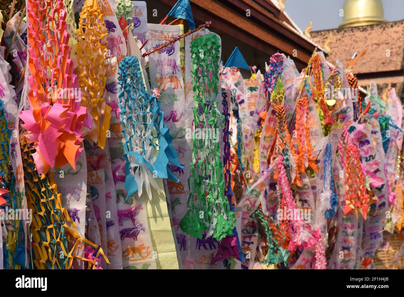 Songkran celebrations at the Wat Phra Singh Temple, Chiang Mai ...