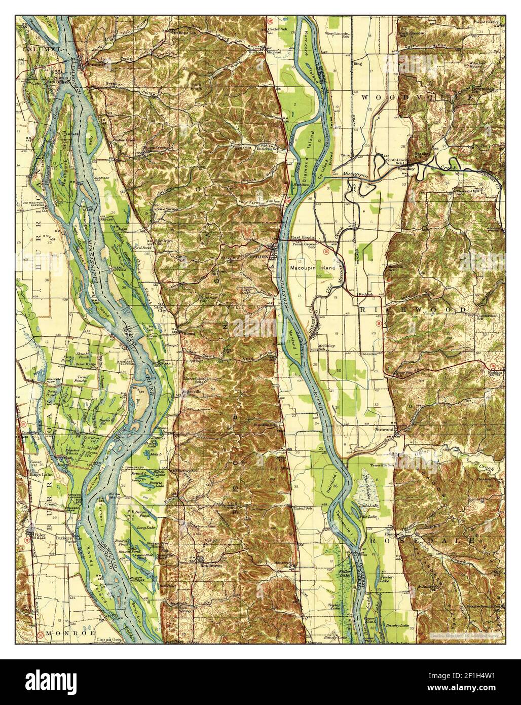 Hardin map hi-res stock photography and images - Alamy